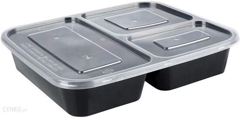 Pojemnik na żywność dzielony lunchbox z 3 przegródkami zestaw 10 szt 1
