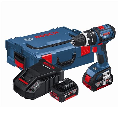 New Bosch GSR 18 V LI Cordless Drill Driver 2 X 4 0 Ah In L Boxx