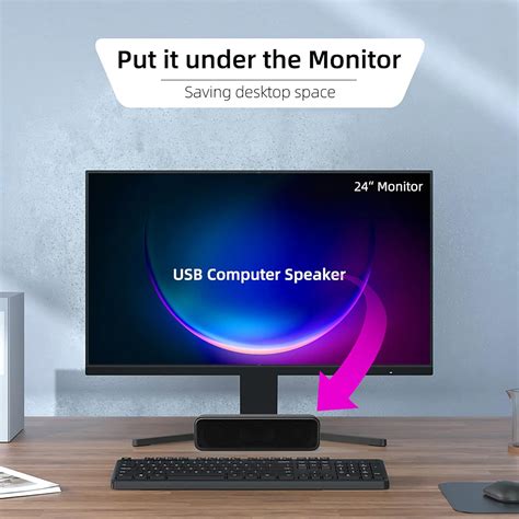 Actualizado Altavoz USB para computadoraportátil con sonido estéreo y