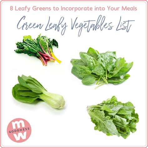 Green Leafy Vegetables Names In English With Pictures Off