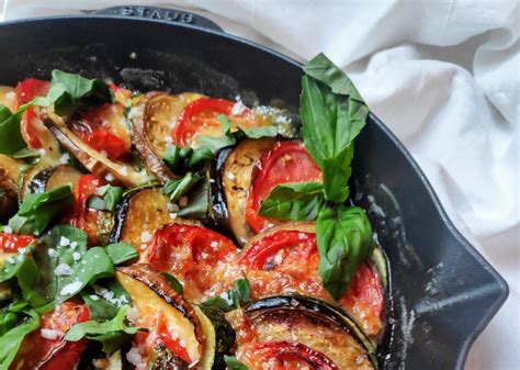 Auberginen Zucchini Gratin Mit Tomaten Mozzarella Whenannacooks
