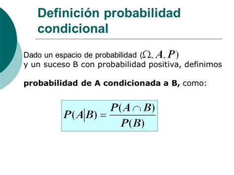 PROBABILIDAD CONDICIONAL