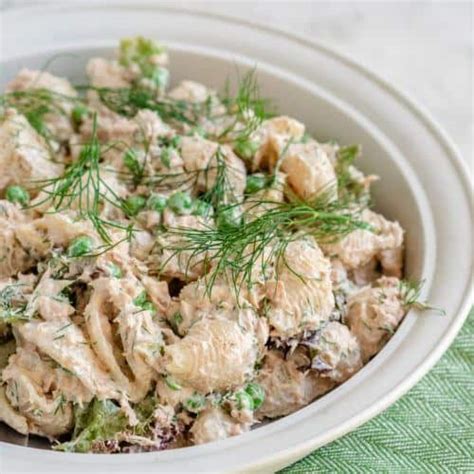 Pastasalat Med Tun Cremet Salat Med Pasta Og Tun