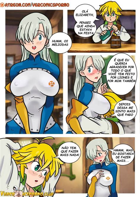 Deusa Elizabeth E Meliodas Noite De Sexo Hentai Quadrinhos De Sexo