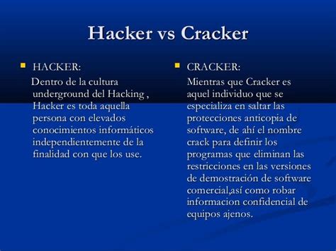 Difference Between Hacker And Cracker Ppt Softlasopa