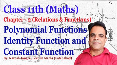 types of functions identity polynomial and constant functions ncert maths 11th class exercise 2