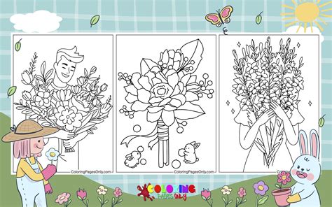 28 Coloriages De Bouquets De Fleurs ColoringPagesOnly