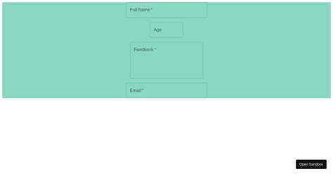 Material Textfield Validation Forked Codesandbox