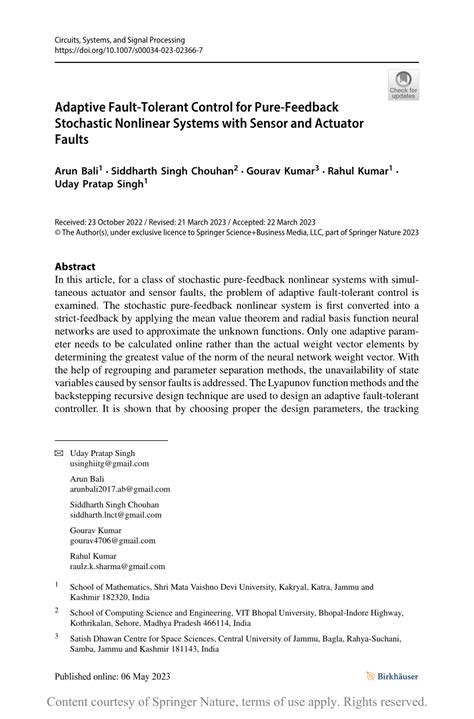adaptive fault tolerant control for pure feedback stochastic nonlinear systems with sensor and