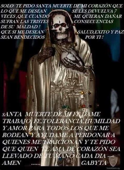 Oracion Ala Santa Muerte Para Destruir Enemigos Artofit