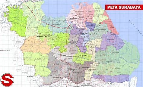 Pembagian Wilayah Surabaya Peta Surabaya Skycrepers Hot Sex Picture