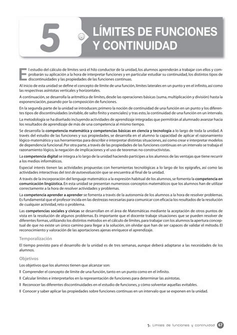 PDF 5 Y CONTINUIDAD LÍMITES DE FUNCIONES PDF fileE l estudio del