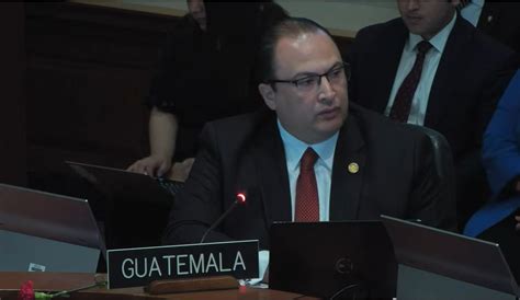 Canciller Mario B Caro Particip En Consejo Permanente De La Oea