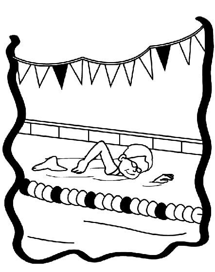 Desenhos de Natação para Colorir imprimir e pintar Colorir Me