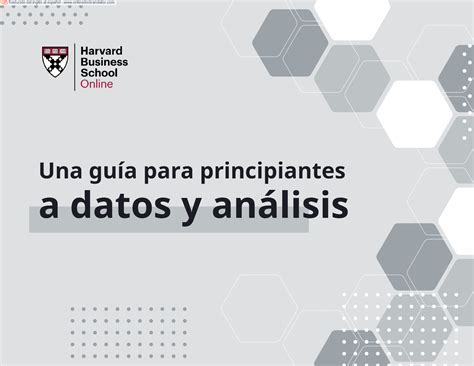 A Beginners Guide To Data And Analytics Una Gu A Para