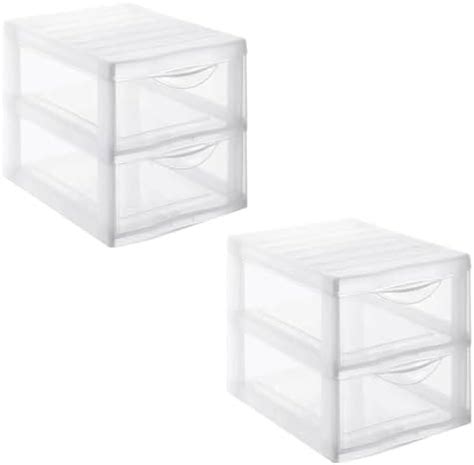 Sundis Orgamix Lot De 2 Tours De Rangement En Plastique Transparent 2