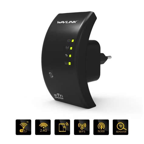 WAVLINK 300Mbps Wifi Répéteur Sans Fil Signal Amplificateur 802 11n b g