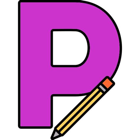 Letra p Iconos gratis de educación