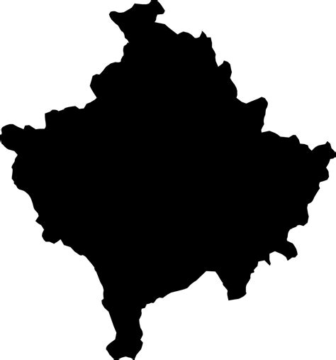 Kosova Map Vector Map Hand Drawn Minimalism Style 10828840 Vector Art