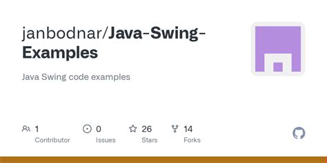 github janbodnar java swing examples java swing code examples