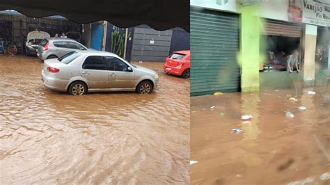 VÍDEOS chuva forte provoca alagamentos em ruas de Itabirito Sou