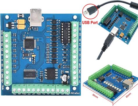 Cnctopbaos Placa Controladora Usb Mach De Ejes Tarjeta De Control