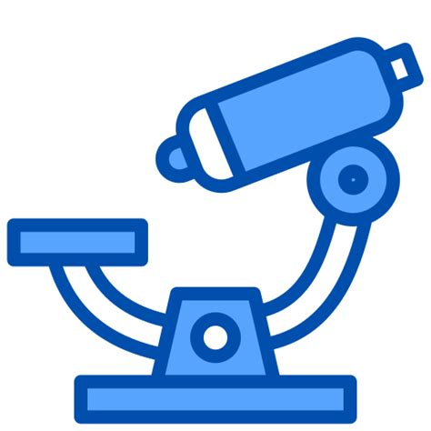 Icono De Microscopio Generic Blue