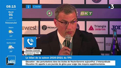 Damien Comolli Pr Sident Du Toulouse Football Club Vid O Dailymotion