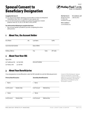 Fillable Online M2257 Spousal Consent To Beneficiary Designation Fax