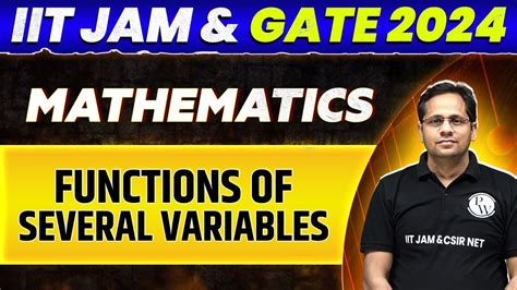 iit jam and gate 2024 mathematics functions of several variables pyq youtube