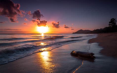 Coucher De Soleil Fond D Cran Hd Arri Re Plan X Id