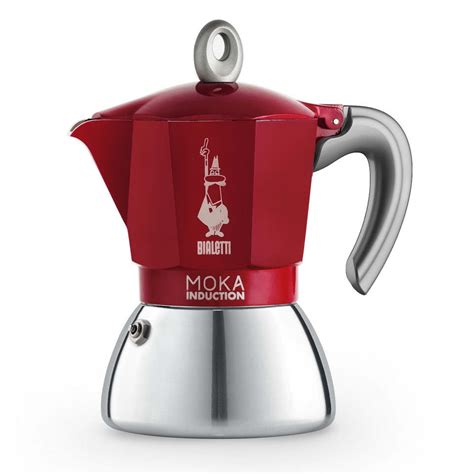 Bialetti Moka Induction Stovetop Espresso 6 Cup APPLEWOOD The