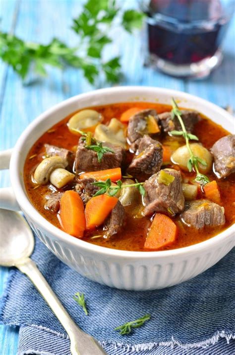 Recette B Uf Bourguignon Aux Champignons Marie Claire