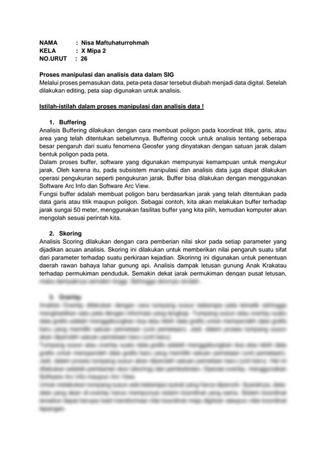 Solution Istilah Istilah Dalam Proses Manipulasi Dan Analisis Data