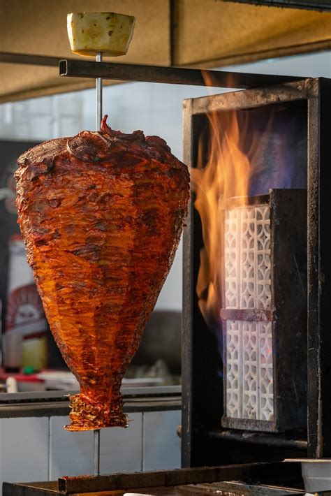 Mexican Food Trompo Pastor Tacos Al Pastor Stock Photo Image Of Roast