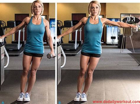Leaning Dumbbell Lateral Raise DO DAILY WORKOUT Workout Fitness