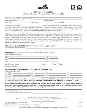 Fillable Online Washington DC Application River Rock Property
