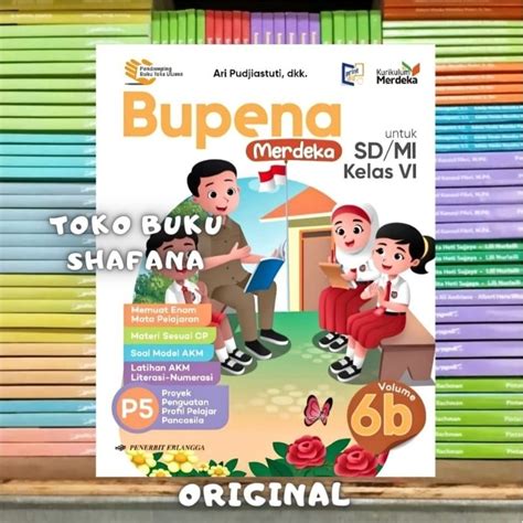Jual Buku Bupena Volume 6A 6B SD MI Kelas 6 Erlangga Kurikulum Merdeka