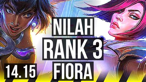 NILAH Senna Vs FIORA Seraphine ADC Rank 1 Nilah Rank 3 5 1 7