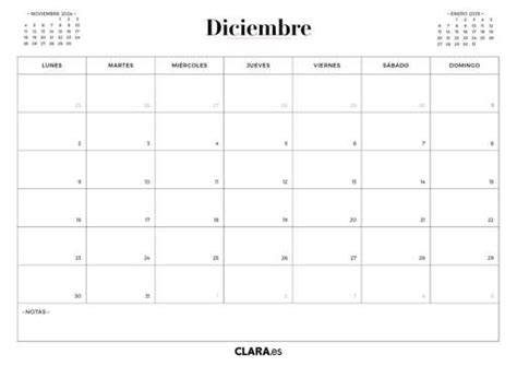 Calendario Diciembre Para Imprimir Gratis En Y Pdf Y Con