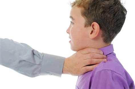 Strict Father Punishes His Son Stock Photo Lebval