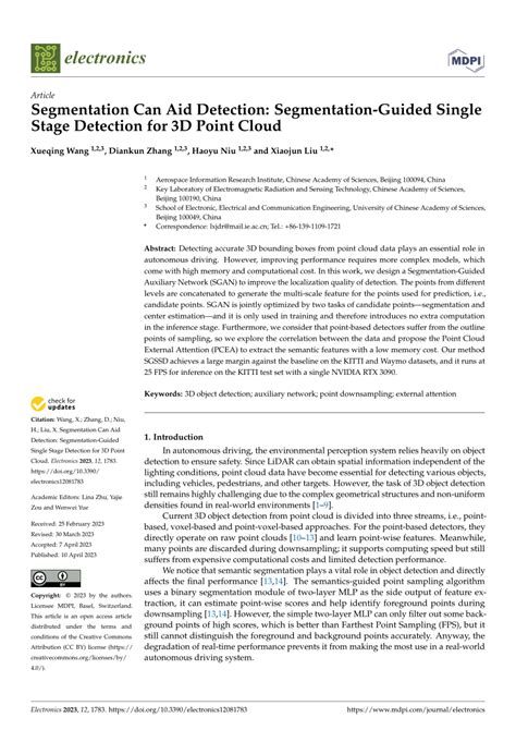 pdf segmentation can aid detection segmentation guided single stage detection for 3d point cloud