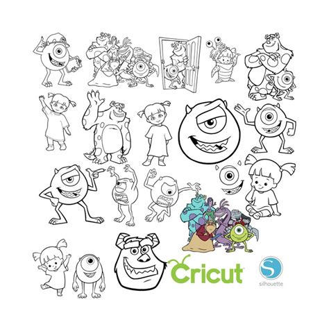 94 Monsters Inc SVG Bundle SVG For Cricut And Silhouette Etsy