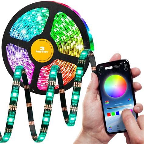Wodoodporna Ip Ta Ma Pasek Led Rgb Smd Usb Tv Aplikacja