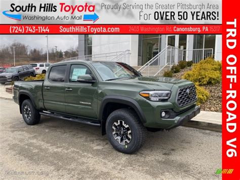 2021 Army Green Toyota Tacoma TRD Off Road Double Cab 4x4 140715412