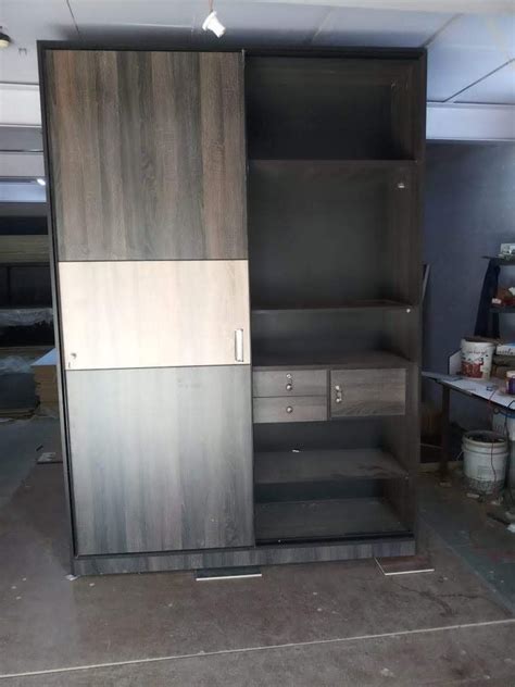 2 Doors Brown Wooden Home Wardrobe With Locker At Rs 1300 Sq Ft In