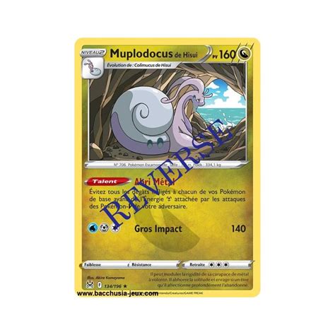 Carte Pokémon EB11 134 196 Muplodocus de Hisui Rare Reverse