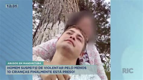 Suspeito de abusar de pelo menos 10 crianças em Mandirituba finalmente
