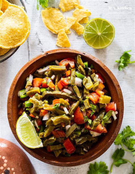 Mexican Nopales Salad Easy Recipe Maricruz Avalos Kitchen Blog