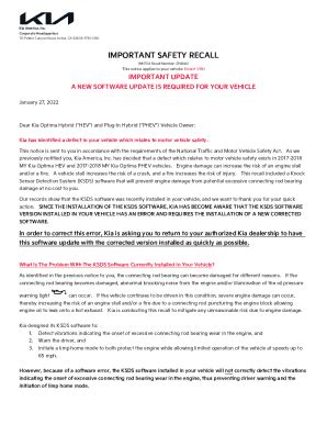 Fillable Online NHTSA Recall Number 21V844 Fax Email Print PdfFiller